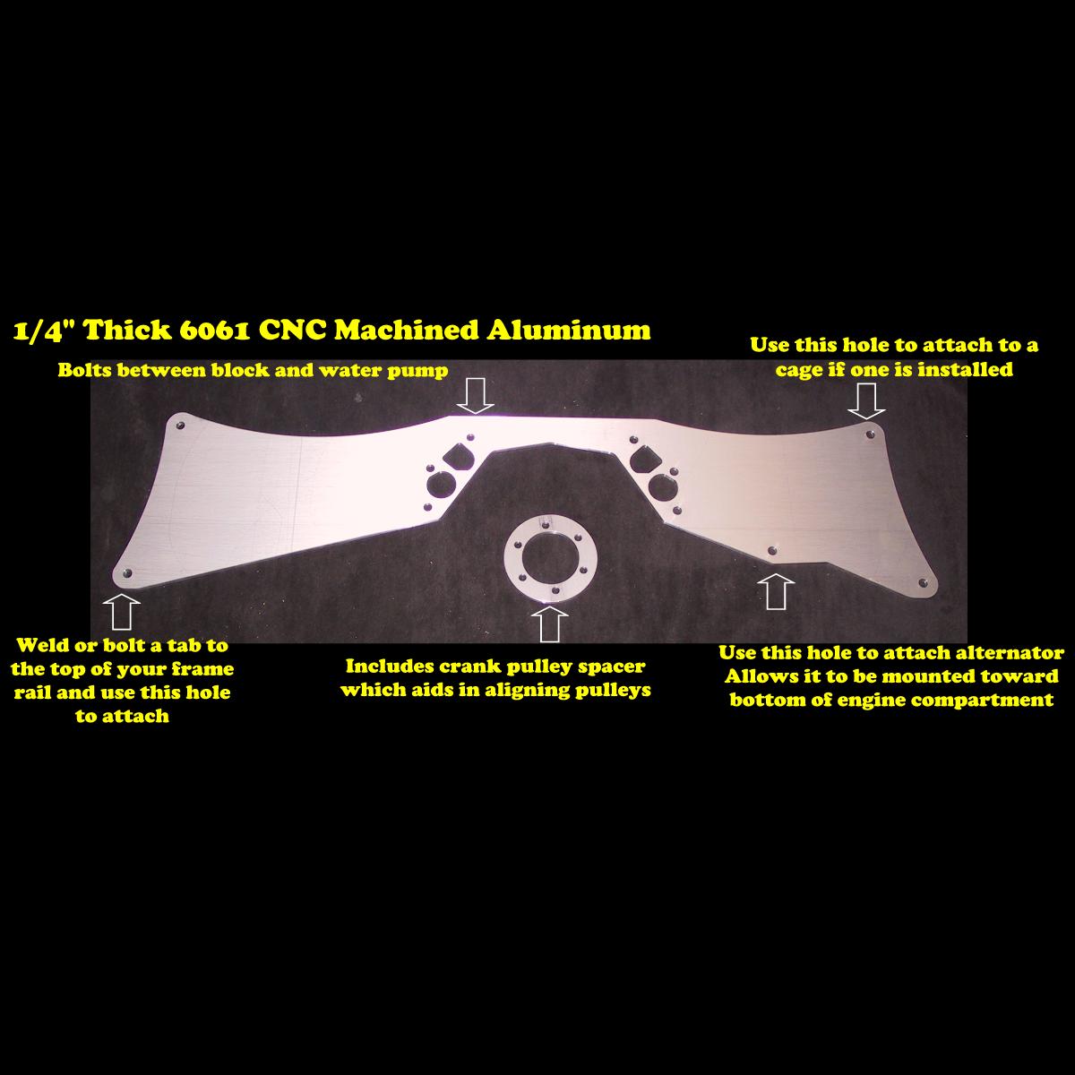 Big block and Hemi Motor Plate for Dodge, Plymouth, Mopar engines